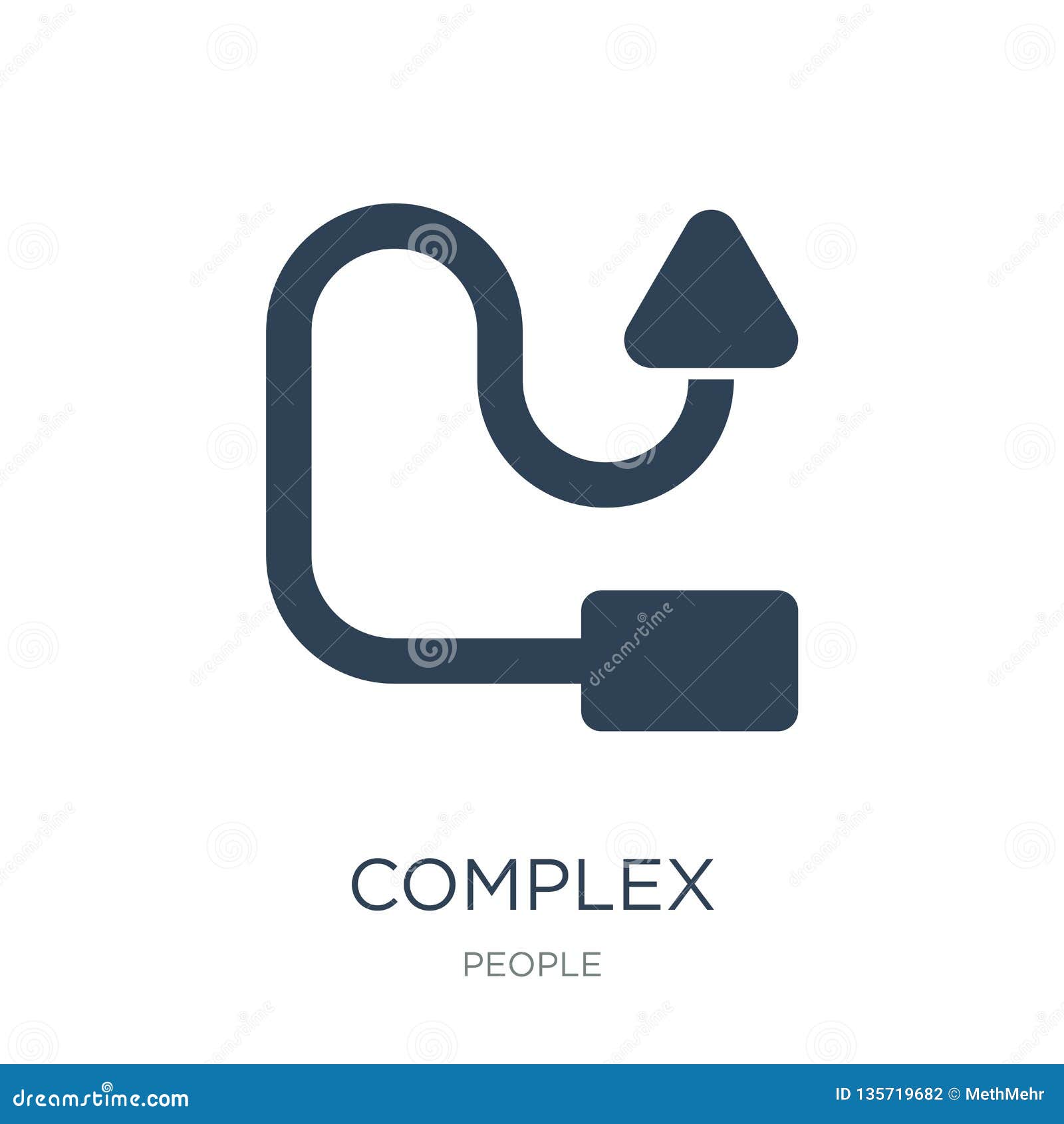 Complex Icon in Trendy Design Style. Complex Icon Isolated on White ...