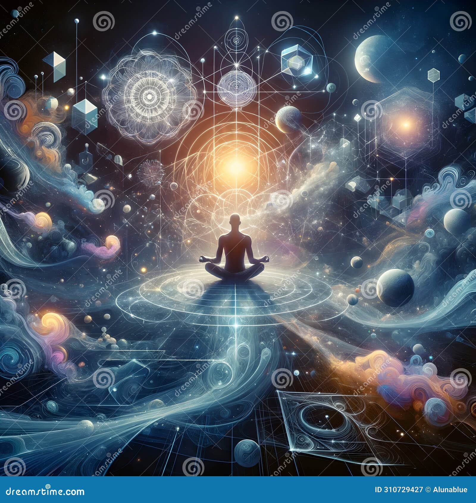 A Complex Image Merging Concepts from Cosmology, Spirituality, and ...