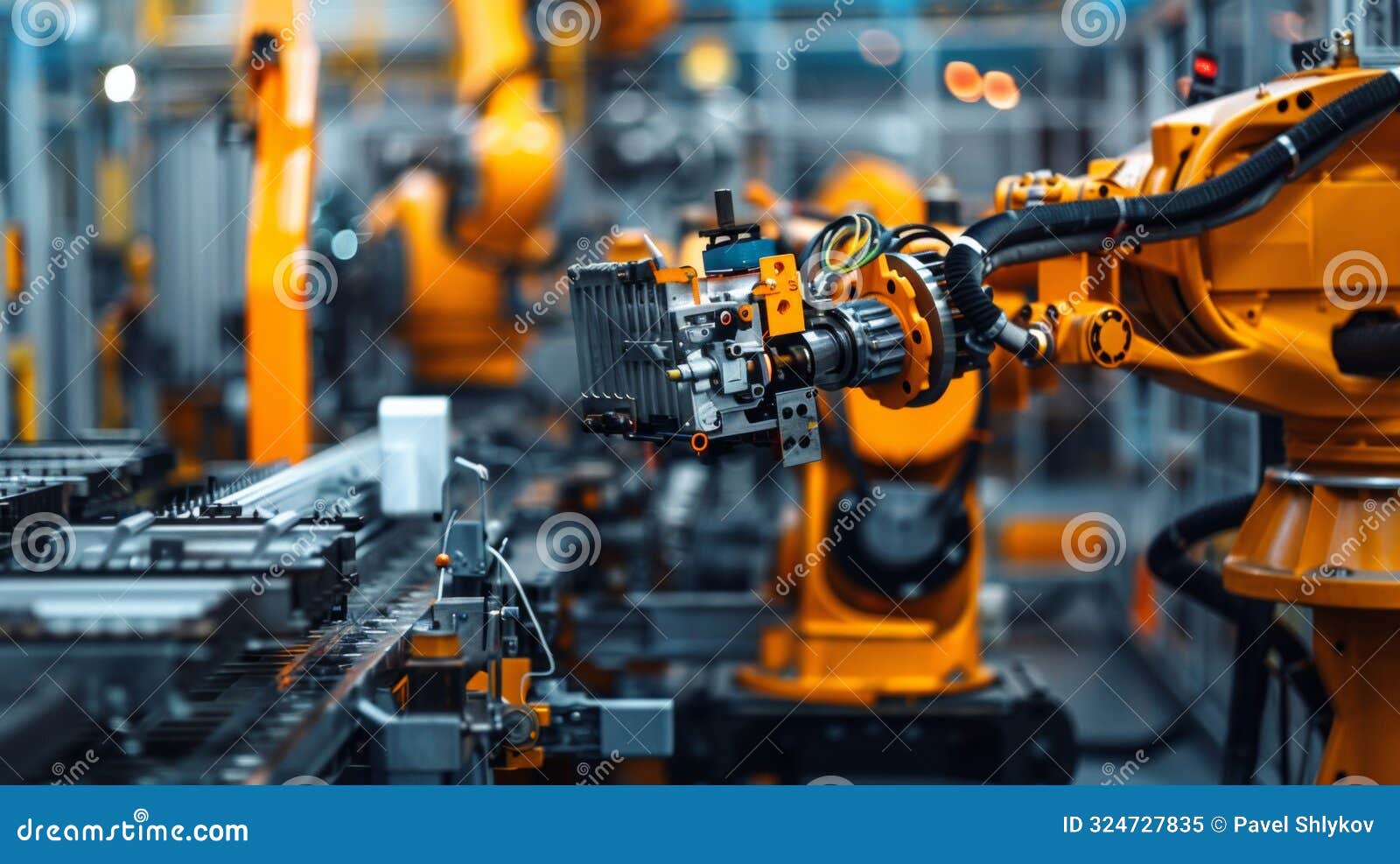 Complex Industrial Mechanism, Abstract Background Stock Image - Image ...