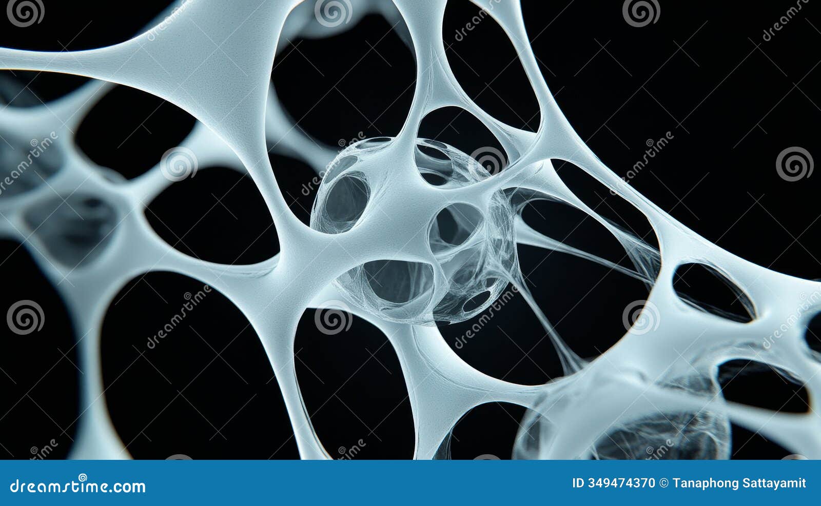 Complex Integrated Lattice String Structure Abstract Image of a Complex ...