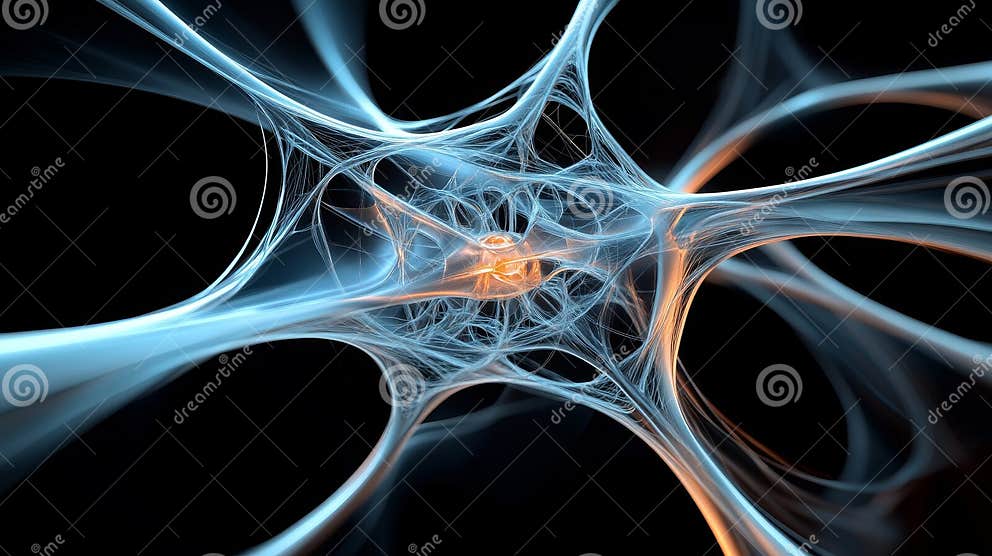 Complex Integrated Lattice Structure Abstract Image Symbolizing Network ...