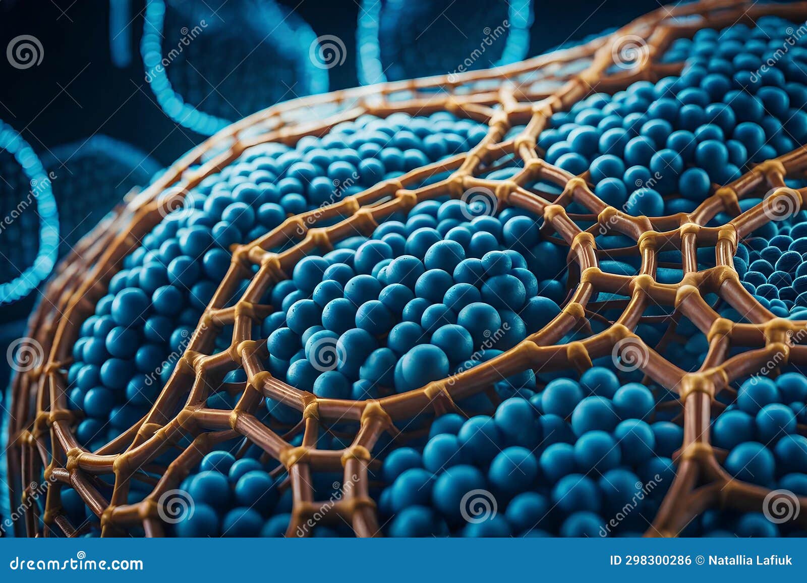 Abstract Cell Membrane Structure Biology Concept Illustration Stock ...