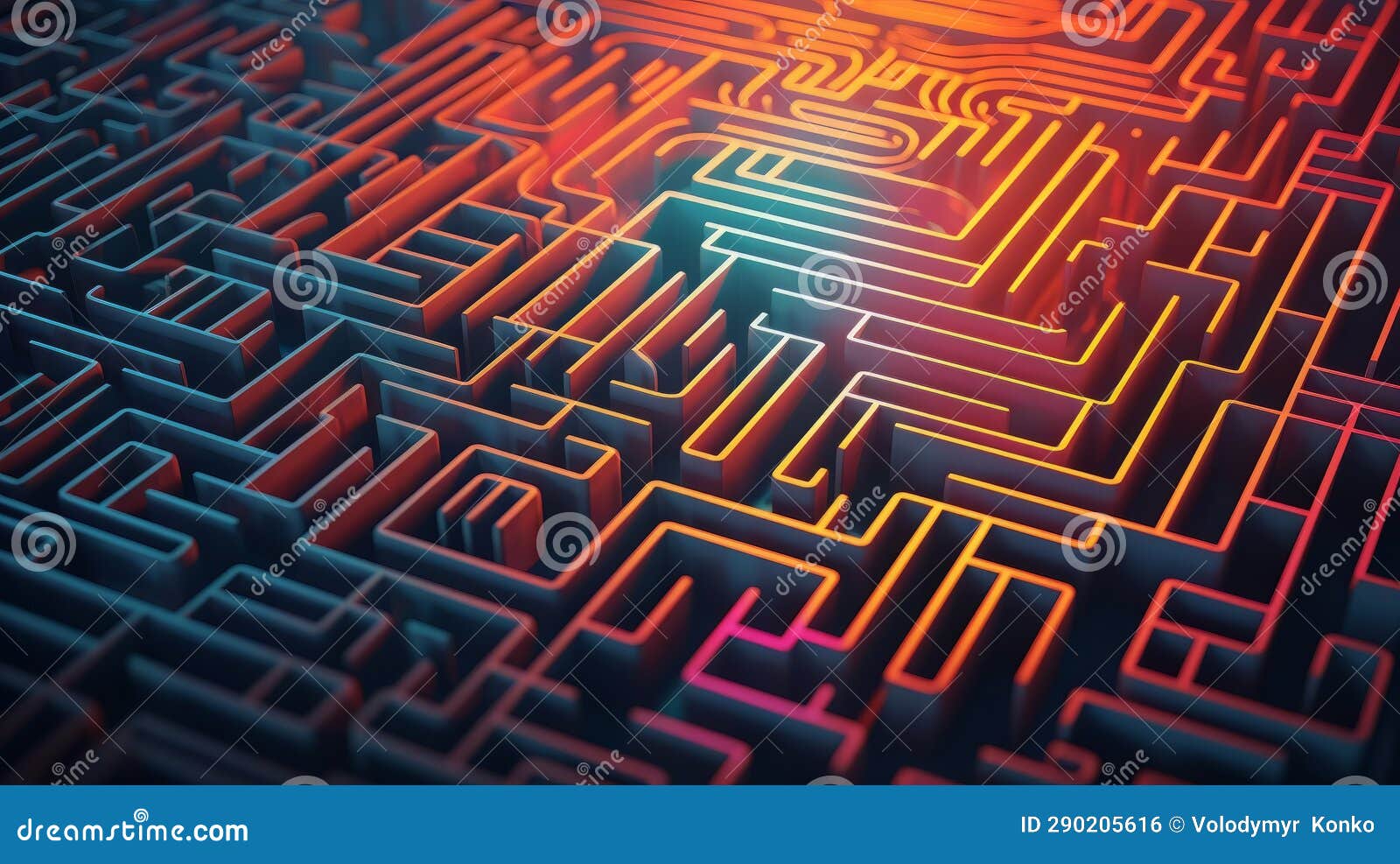 A Complex and Intricate Maze through Computer Graphics. Generative Ai ...