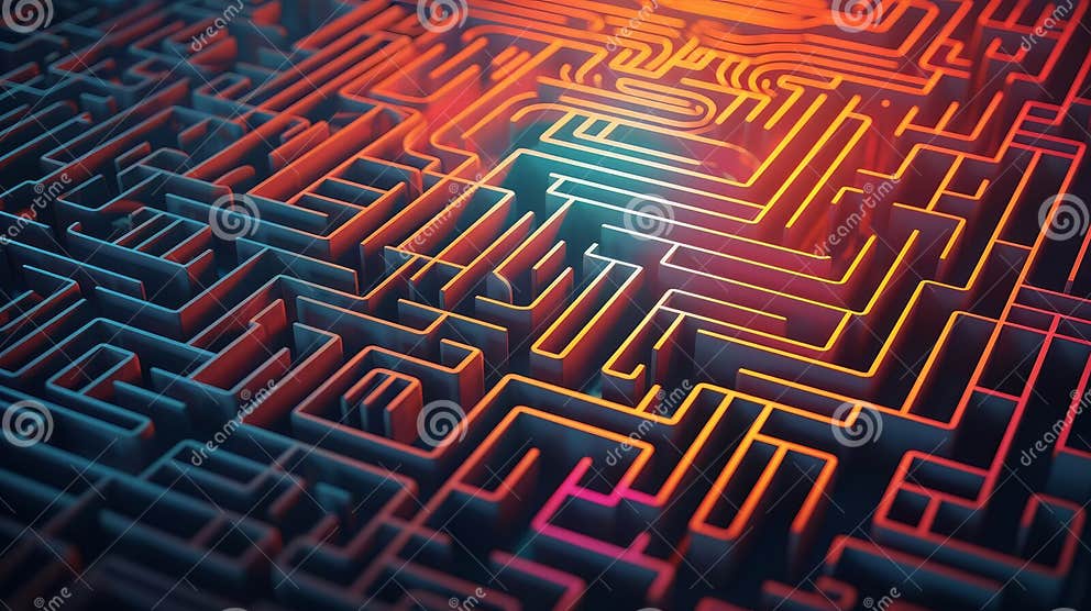 A Complex and Intricate Maze through Computer Graphics. Generative Ai ...