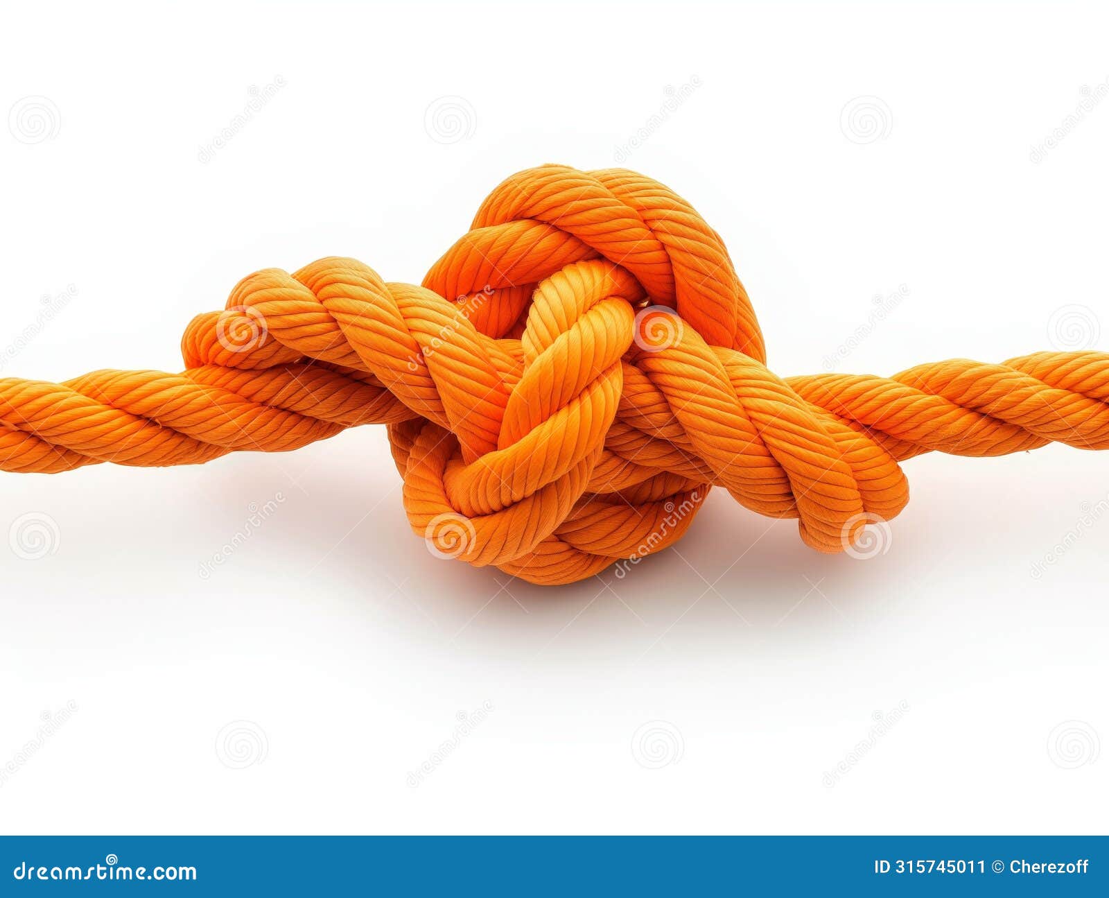 Complex Knot on White Background Stock Image - Image of nautical, join ...