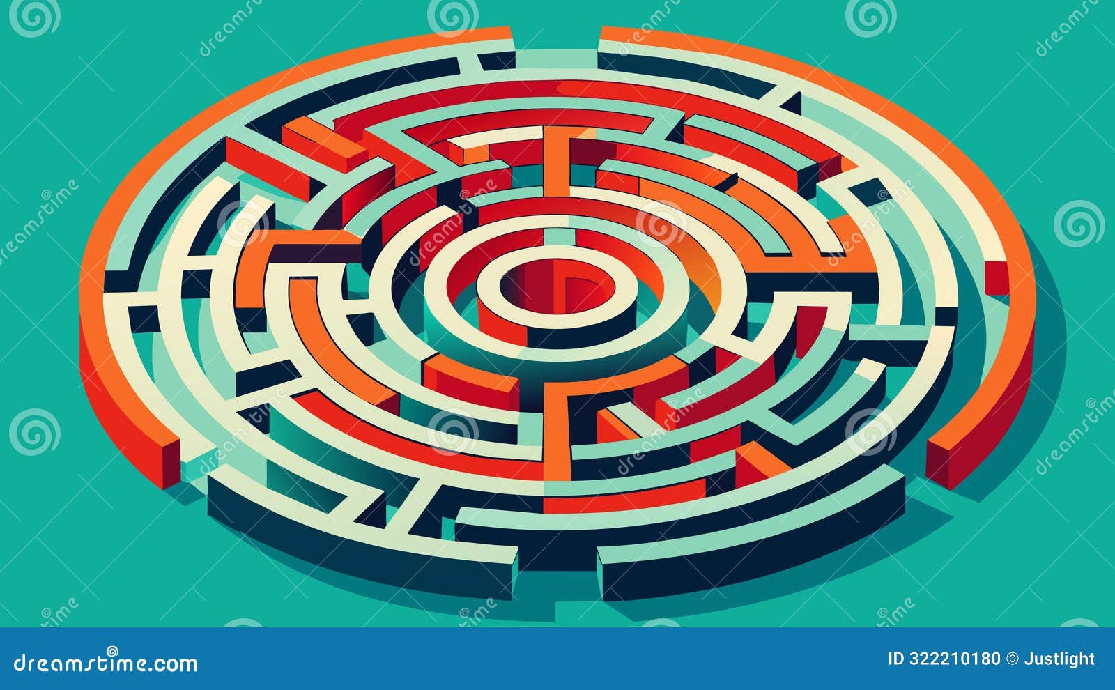 A Complex Labyrinth is Expertly Crafted with Absolute Precision a ...