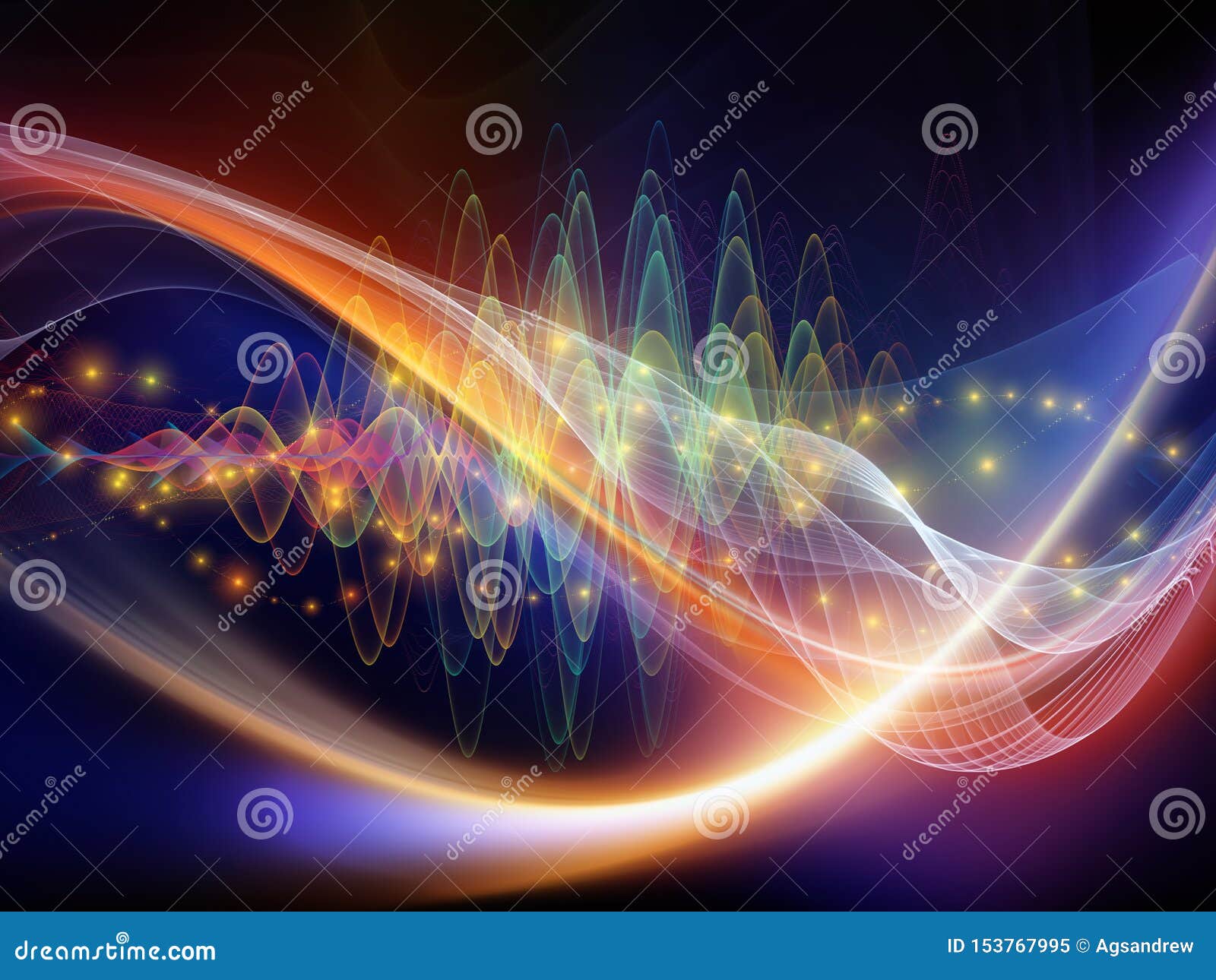 Complex Light Wave stock illustration. Illustration of progress - 153767995