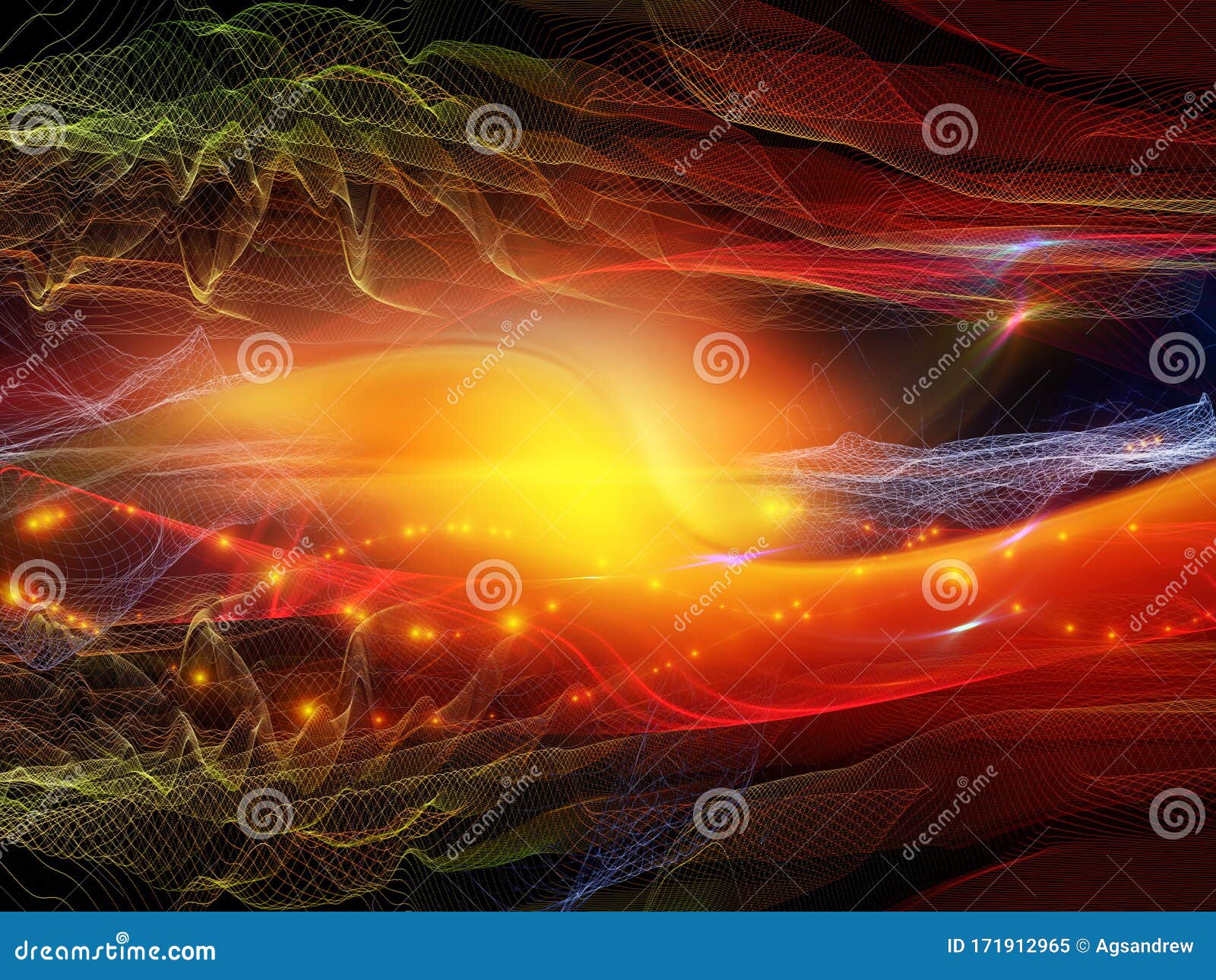 Complex Light Wave stock illustration. Illustration of oscillation ...