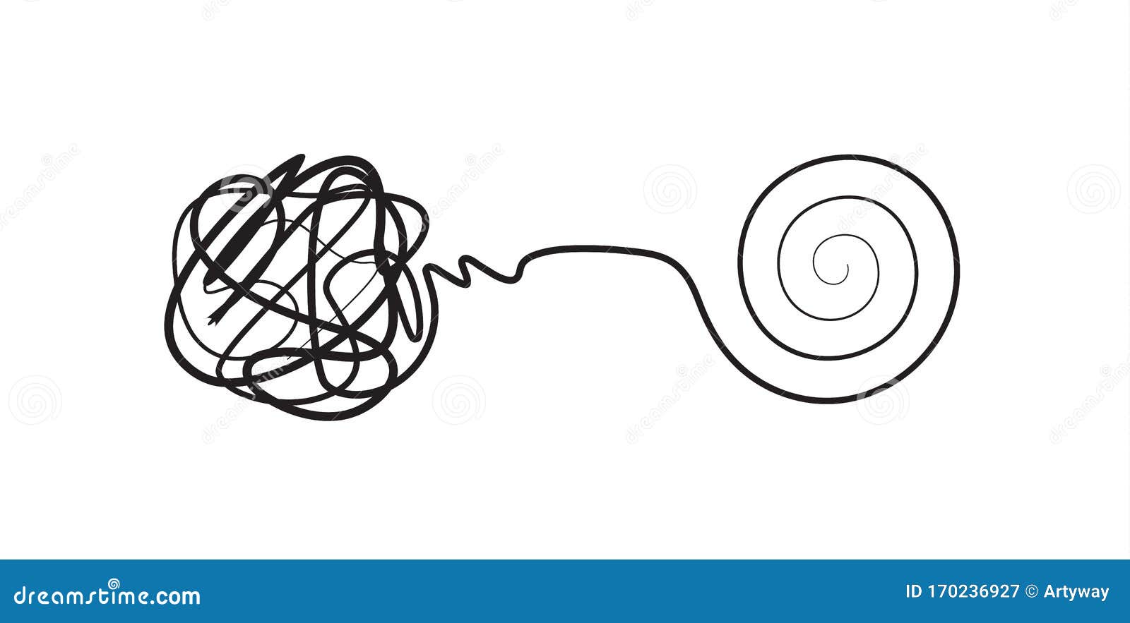Complex Lines Knot Simplified into Simple Spiral, Complex Problem ... Complex Lines Knot Simplified into Simple Spiral, Complex Problem ...