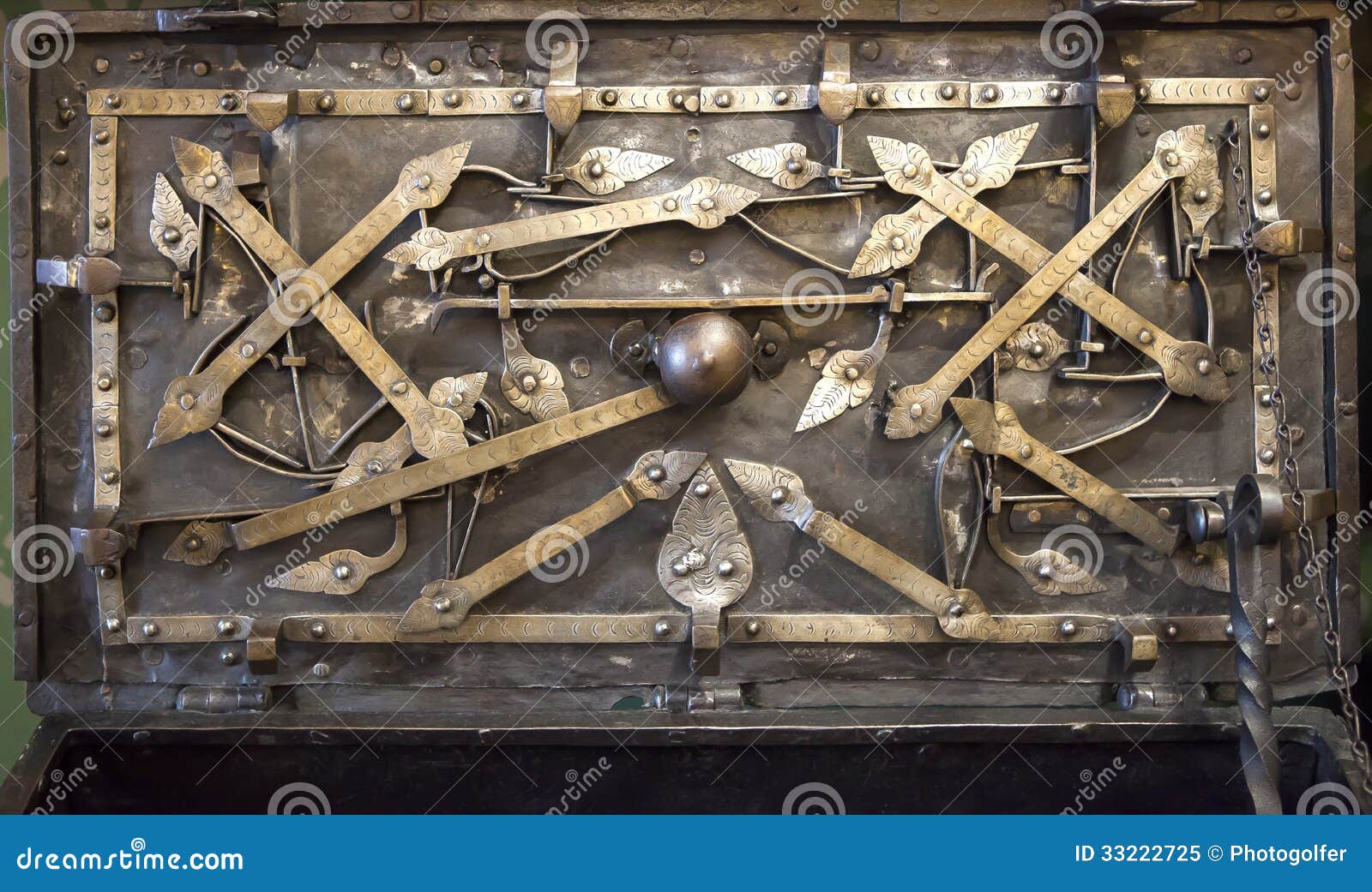 Complex Lock of an Old Safebox Stock Image - Image of safe, safebox ...