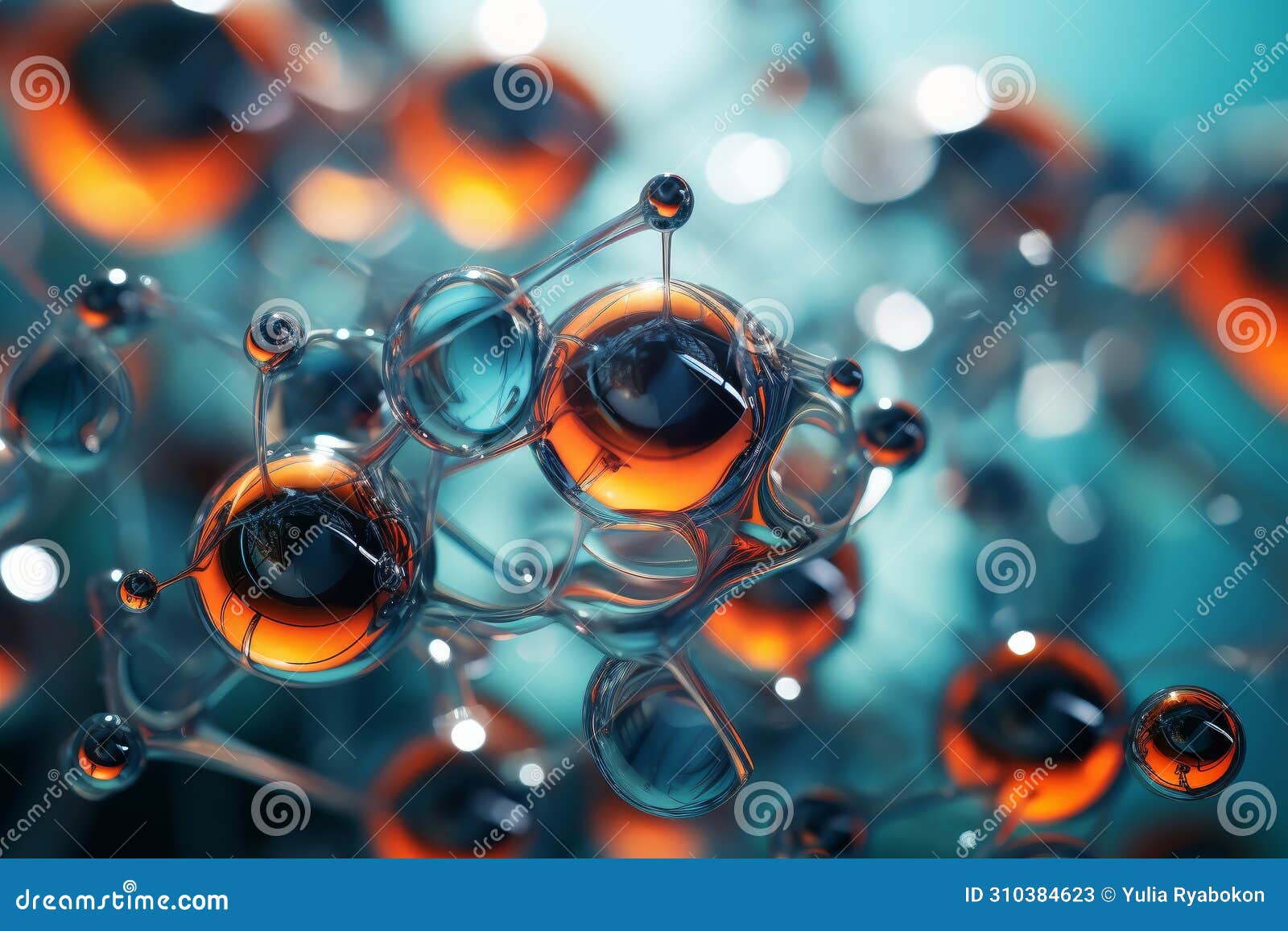 Complex Macro Molecules. Generate Ai Stock Image - Image of hydro ...