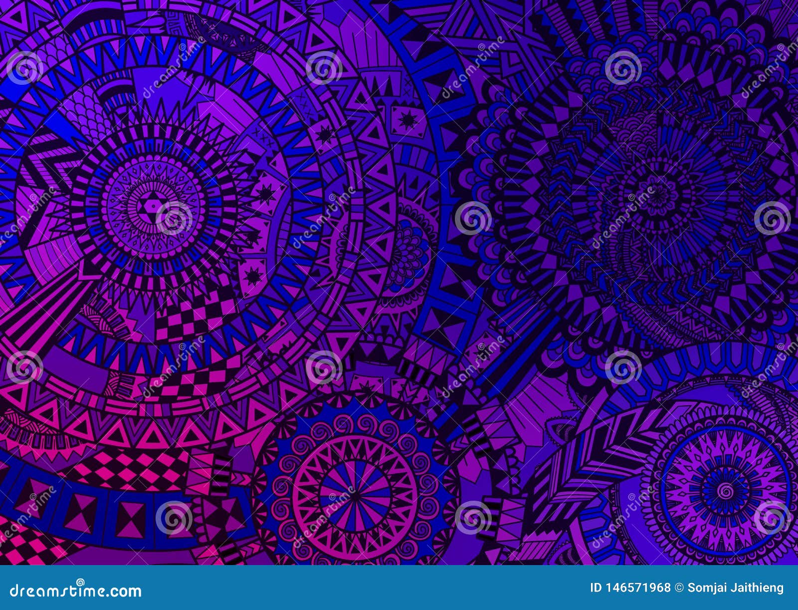 Complex Mandala Movement Purple Stock Vector - Illustration of sacred ...