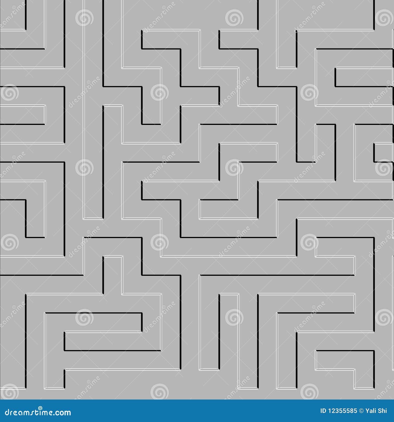 Complex Maze stock illustration. Illustration of random - 12355585