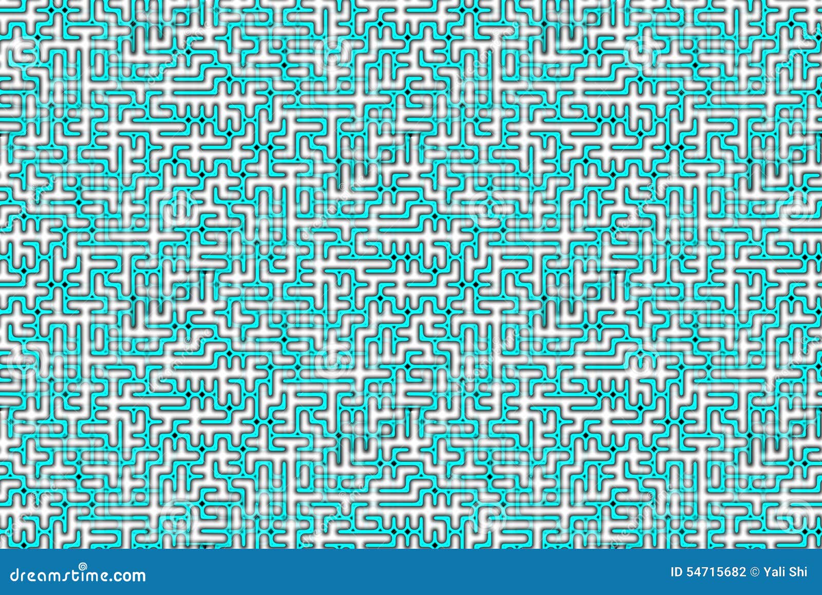 Complex Maze In Green And White Colors Stock Photography ...