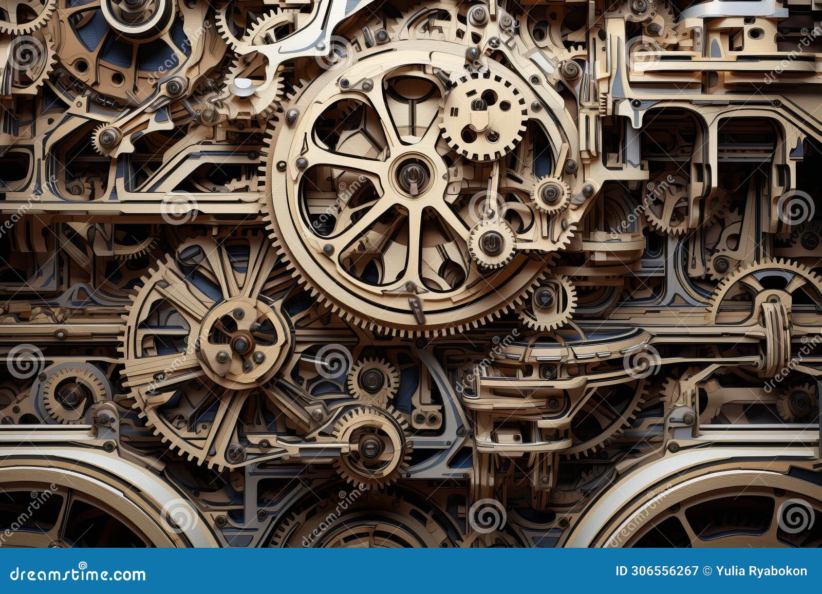 Complex Mechanical Machine Intricate. Generate Ai Stock Image - Image ...