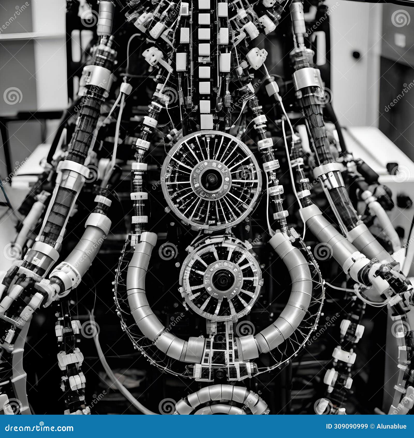 A Complex Mechanical System Which is Part of a Larger Machine. Stock ...