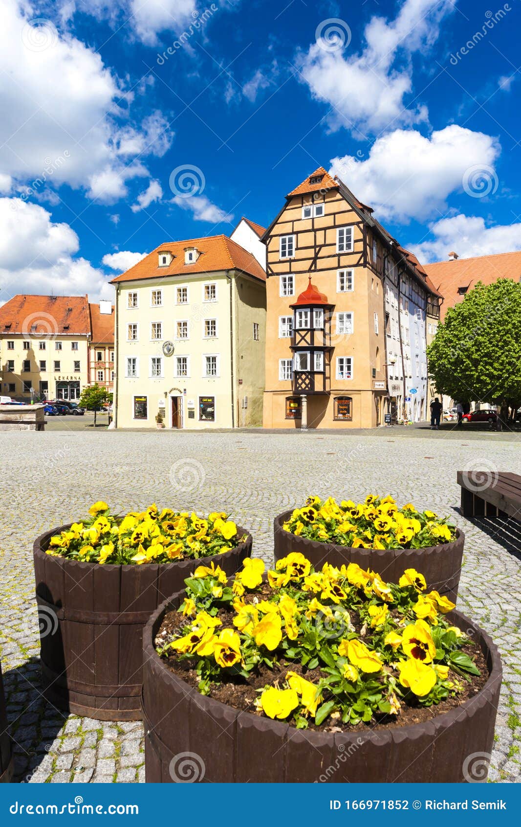 Complex of Medieval Houses Called Spalicek, Cheb, Czech Republic Stock ...