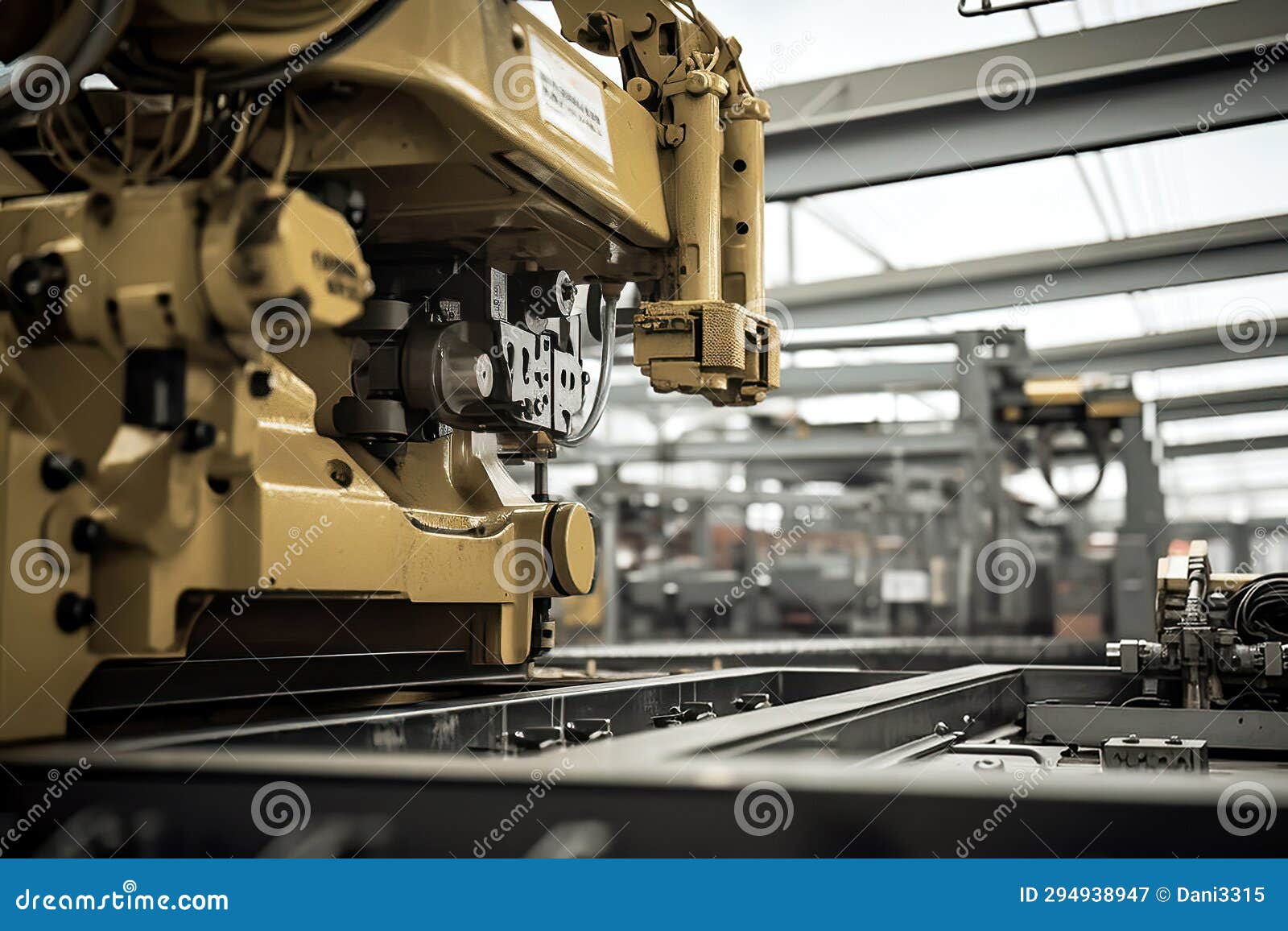 Industrial Machine in a Factory Stock Image - Image of components ...