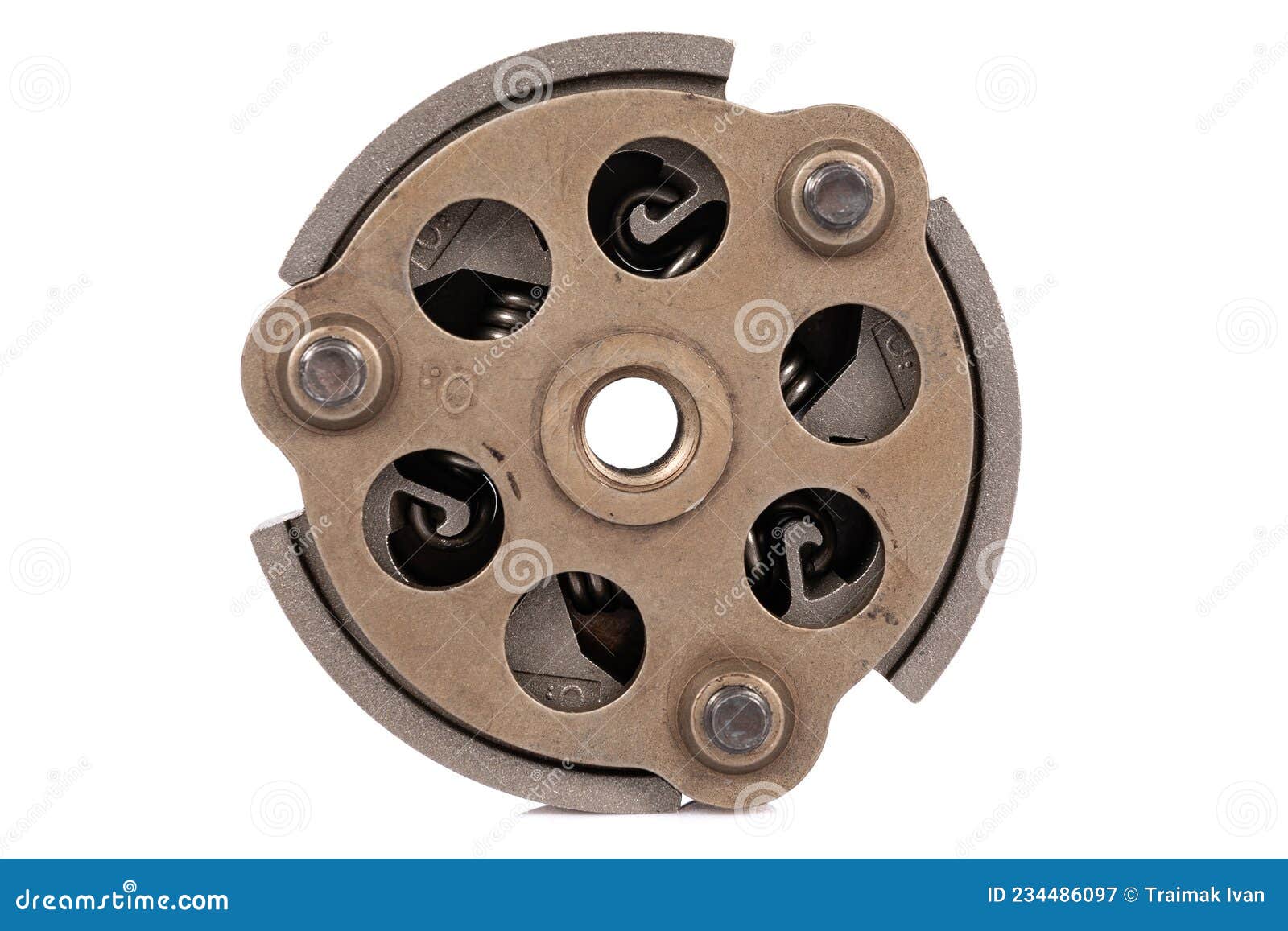Complex Metal Spare on White Background Stock Image - Image of ...