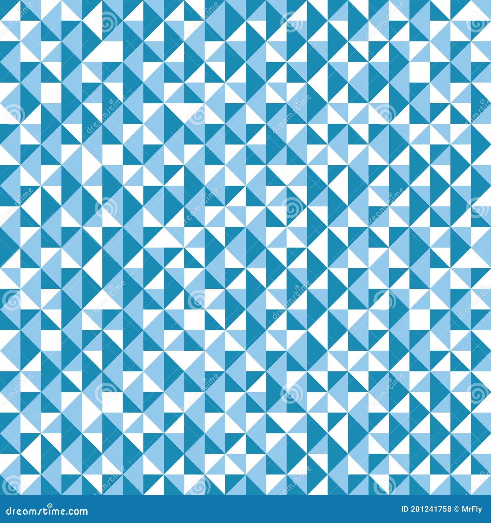 Complex Minimalistic Blue Triangle Pattern, Vector Illustration Stock ...