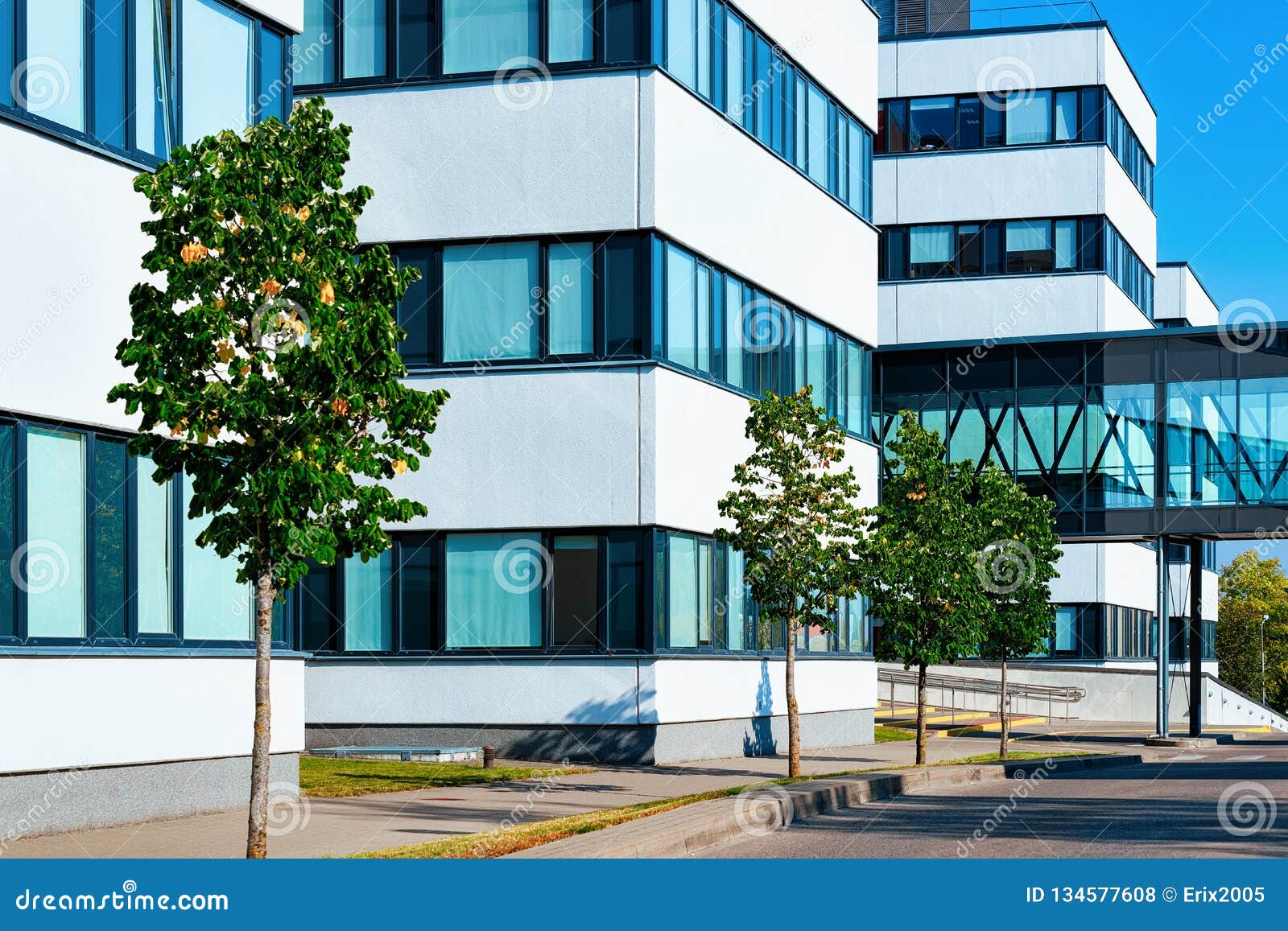 Complex of Modern Corporate Business Office Building Skyscraper Stock ...