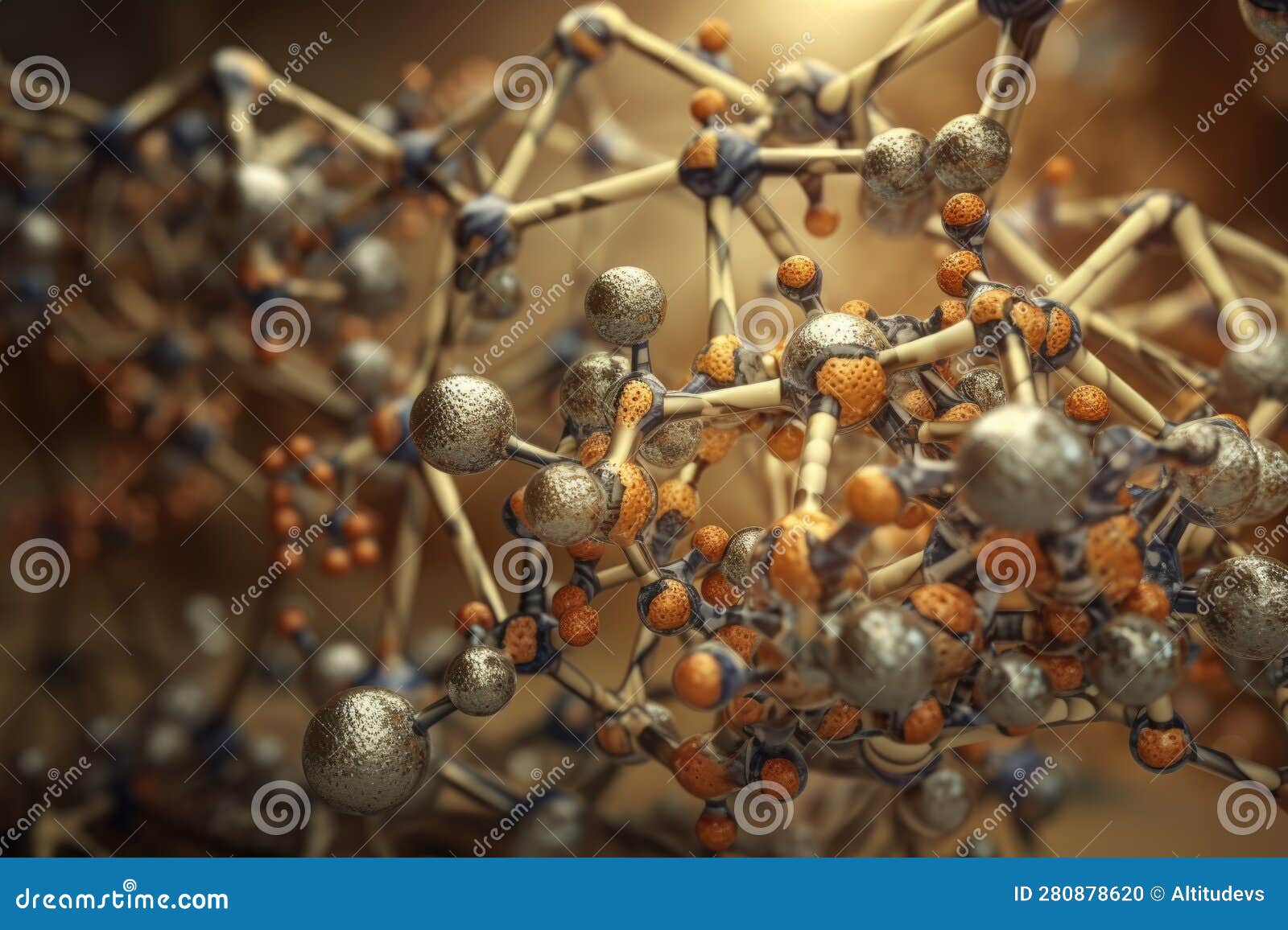 Complex Molecular Structure, with Intricate Details and Patterns ...