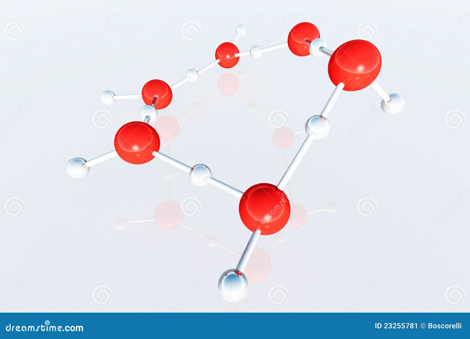 Complex Molecule Atom Structure 3D Render Stock Image - Image: 23255781