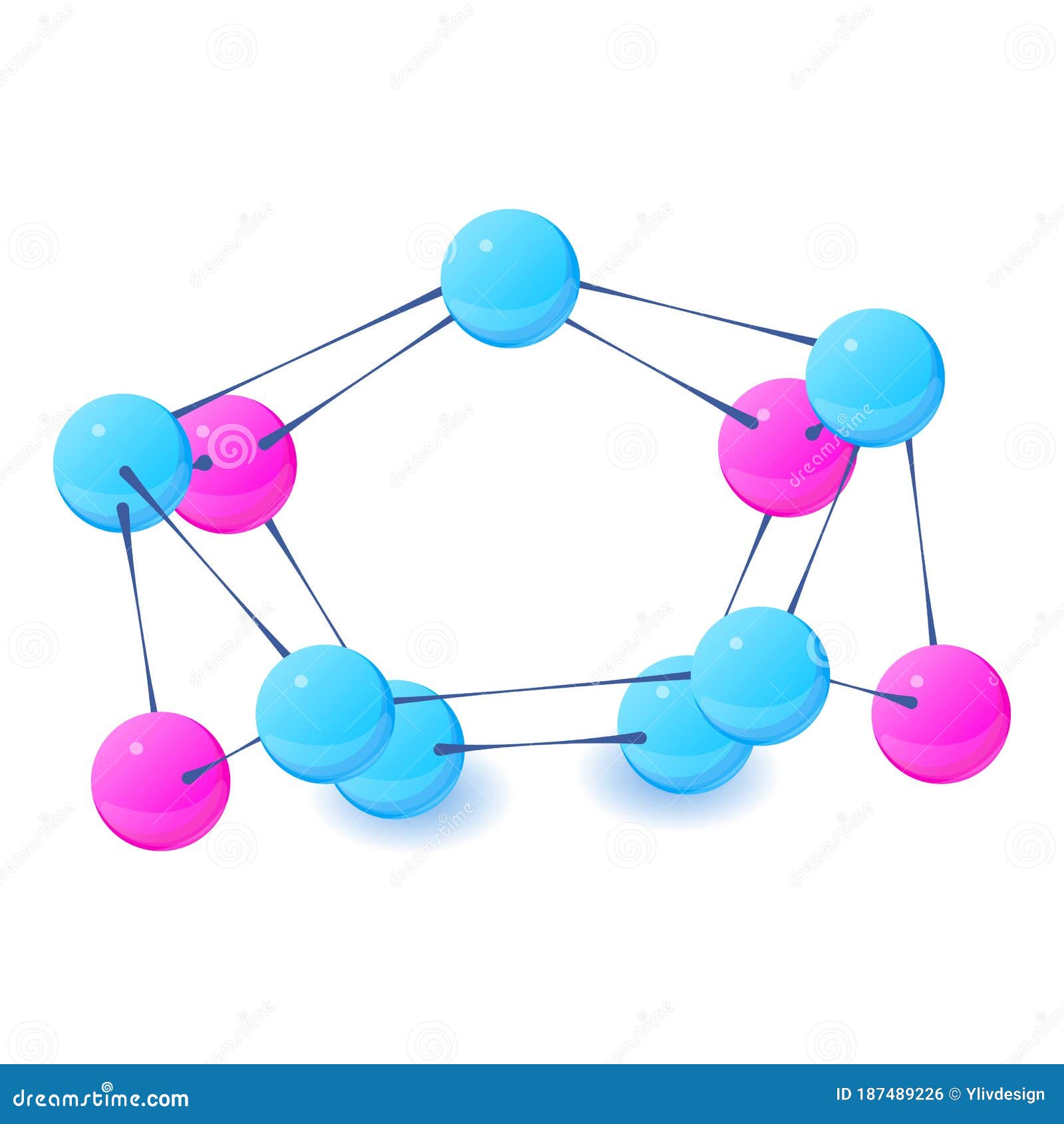 Complex Molecule Icon, Isometric Style Stock Vector - Illustration of ...