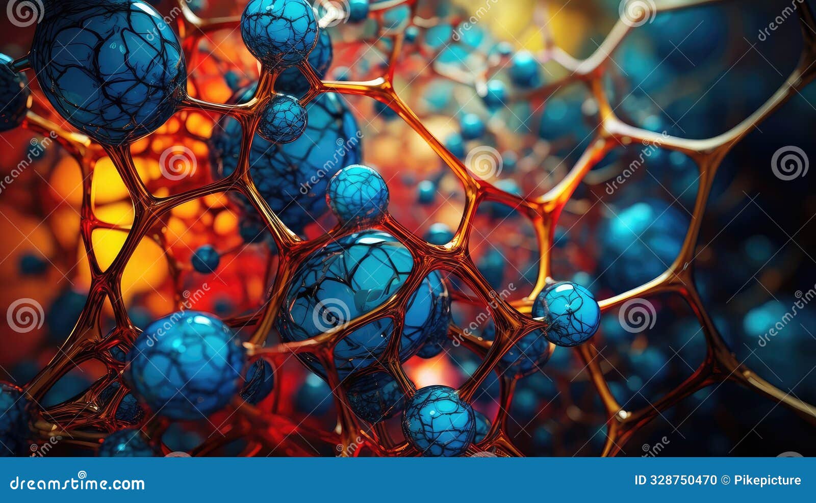 Complex molecule texture stock illustration. Illustration of structure ...