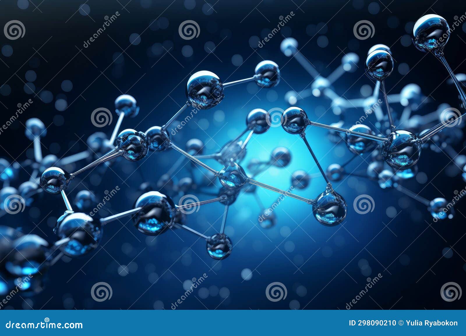 Complex Molecules Macro. Generate AI Stock Photo - Image of business ...