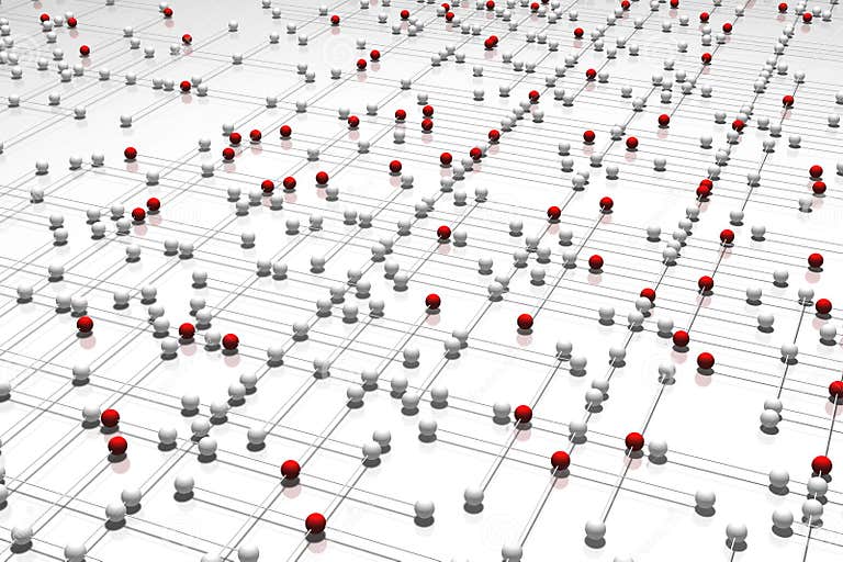 Complex network stock illustration. Illustration of mail - 4643407