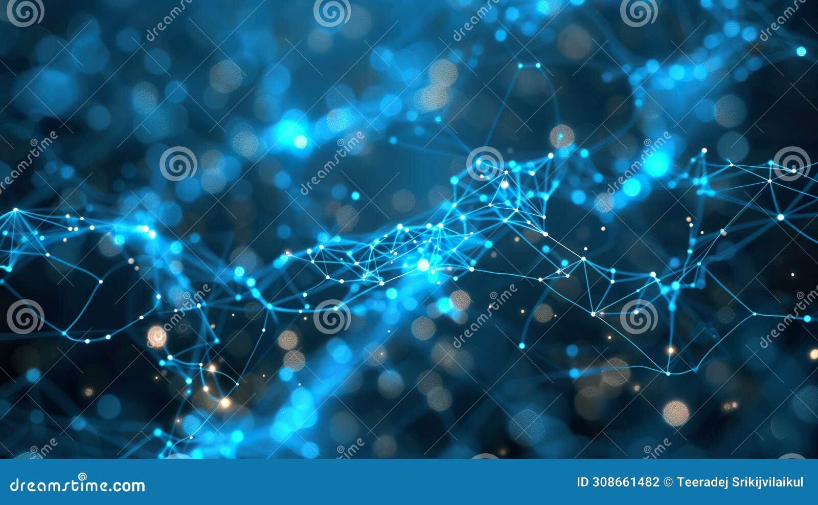 Complex Network of Connections with Nodes and Pathways, Symbolizing ...