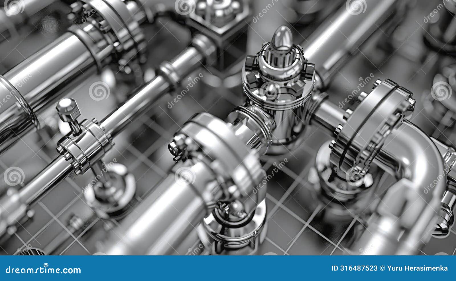 A Complex Network of Industrial Pipelines Intertwine and Connect ...