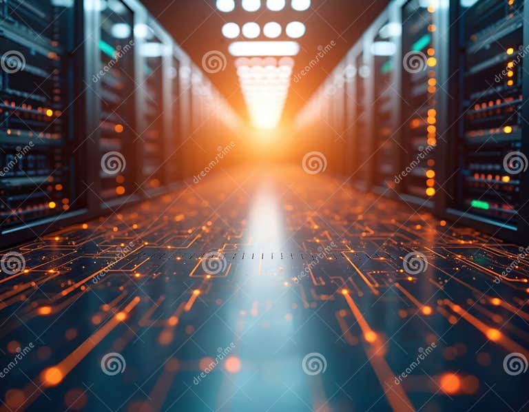 Complex Network of Interconnected Database Servers, Data Storage ...
