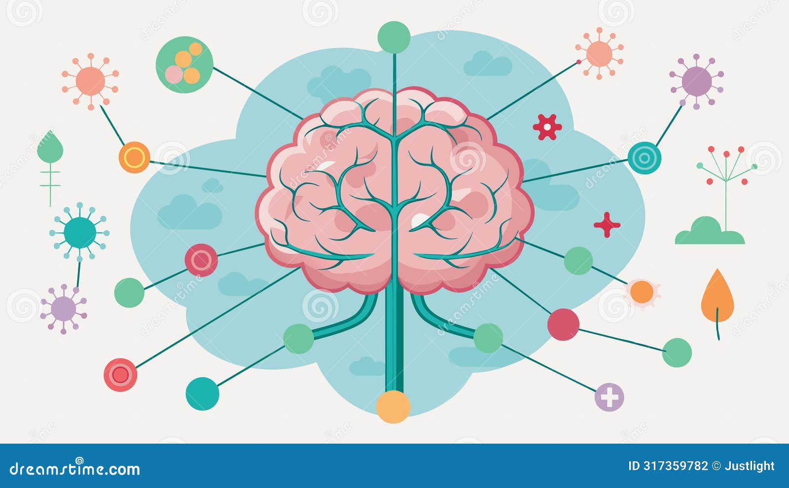 Neural Pathways With Myelin Damage Royalty-Free Illustration ...