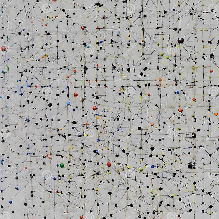 A Complex Network of Nodes and Interconnecting Lines, Forming an Intricate Web. Stock ...