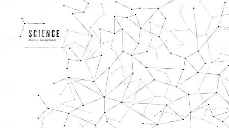 Complex Network Nodes Structure. Plexus Data Connection. Dots and Lines ...