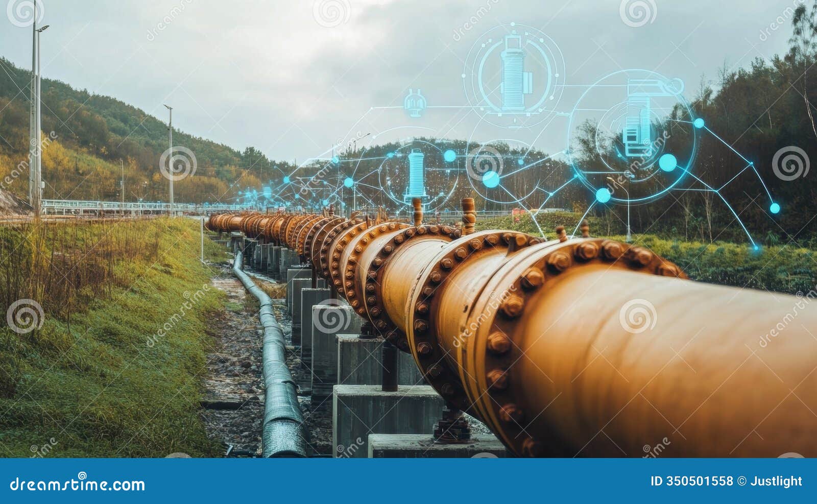 A Complex Network of Pipelines and Valves with Digital Meters ...