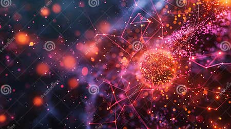 A Complex Network of Pulsing Quantum Particles Depicting the Intricate Algorithms Utilized in ...