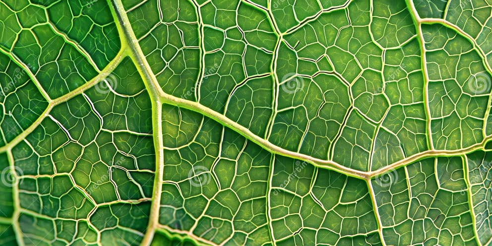 Complex Network of Veins in a Leaf, Tracing Their Paths and Connections ...
