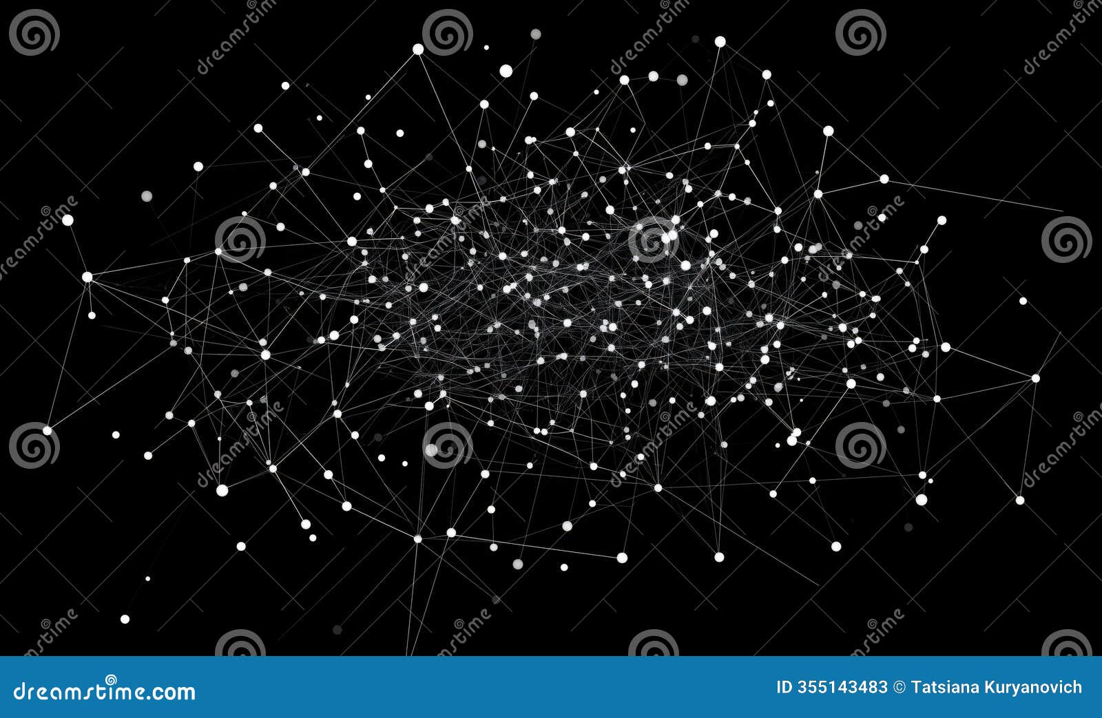 Complex Network Visualization with Interconnected Nodes and Edges ...