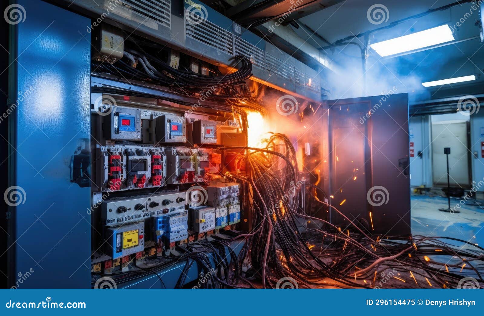 A Complex Network of Wiring and Components Stock Illustration ...
