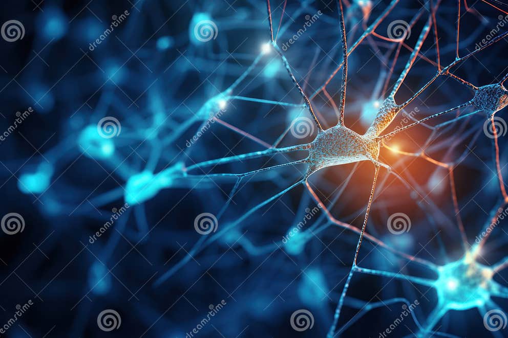 Complex Neuron Interactions, Scientific Visualization Stock ...
