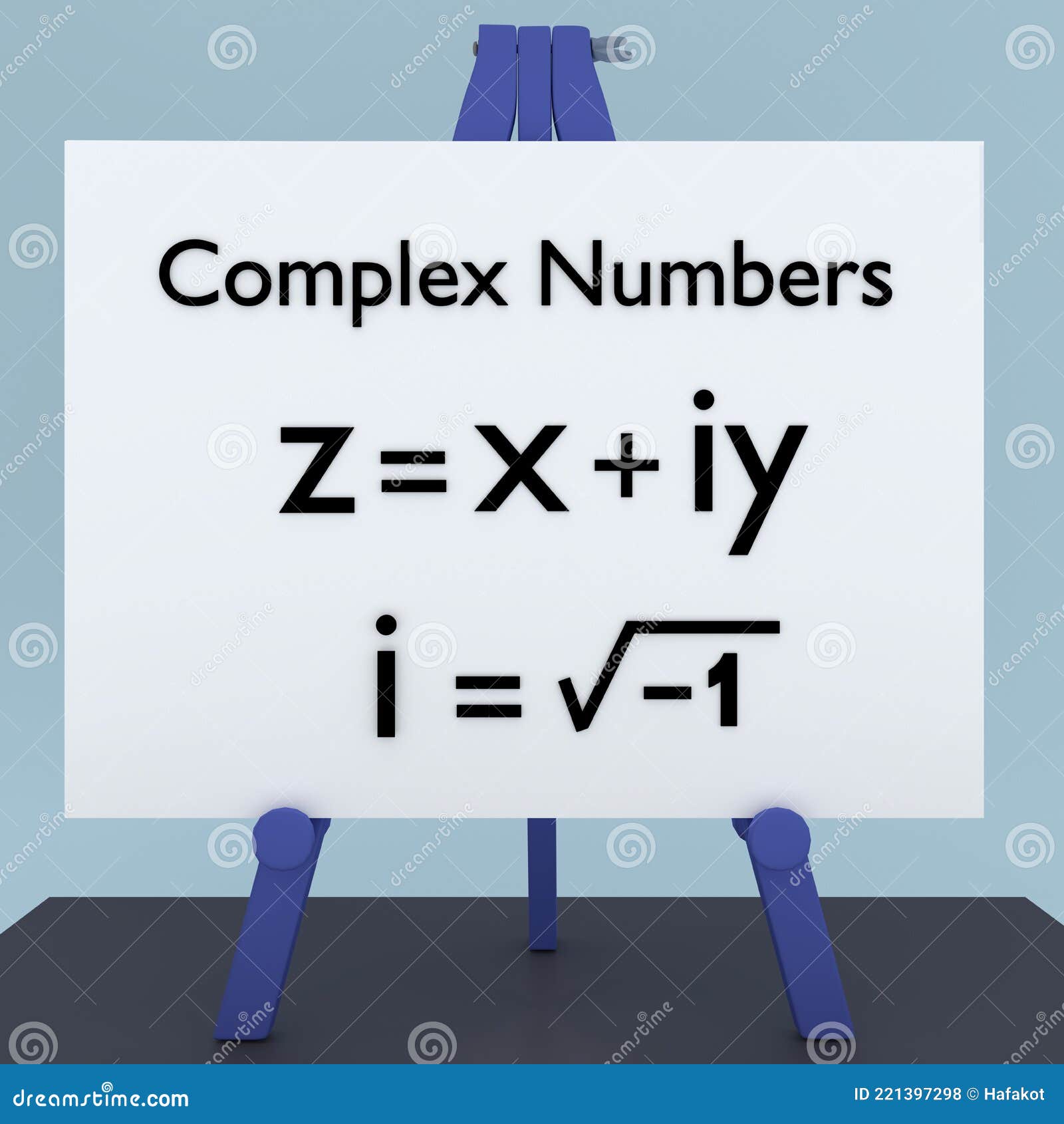 Complex Numbers concept stock photo. Image of board - 221397298