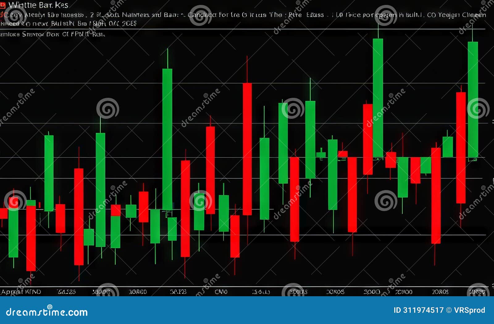 Financial Market Candlestick Pattern Stock Illustration - Illustration ...