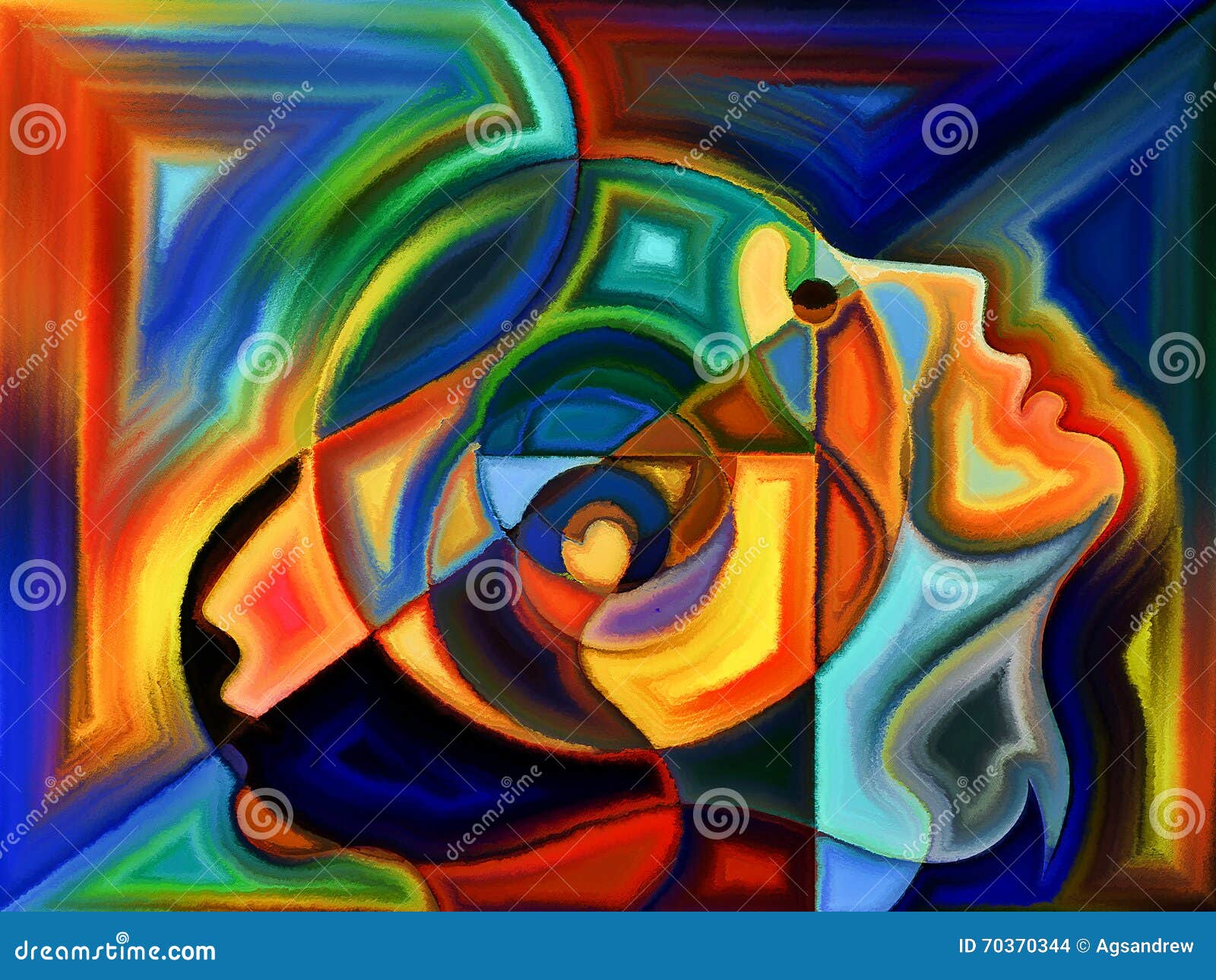 Complex Perception stock illustration. Illustration of abstract - 70370344