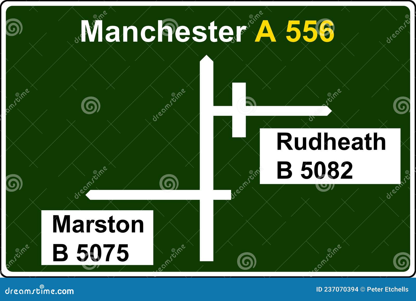 Primary Route Countdown Marker Sign Royalty-Free Stock Photo ...