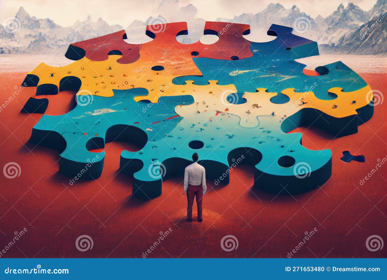 A Complex Puzzle, Made with Generative AI Stock Illustration ...