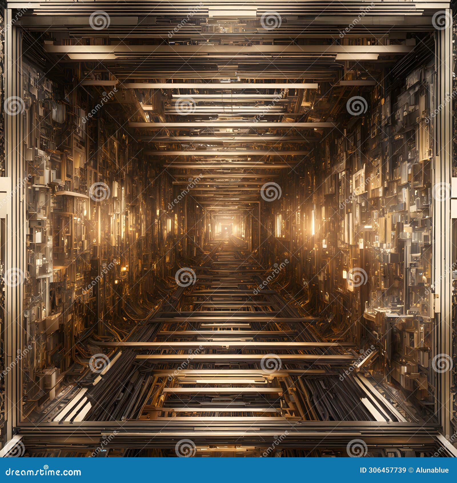 A Complex Quantum Computing System. Stock Illustration - Illustration ...