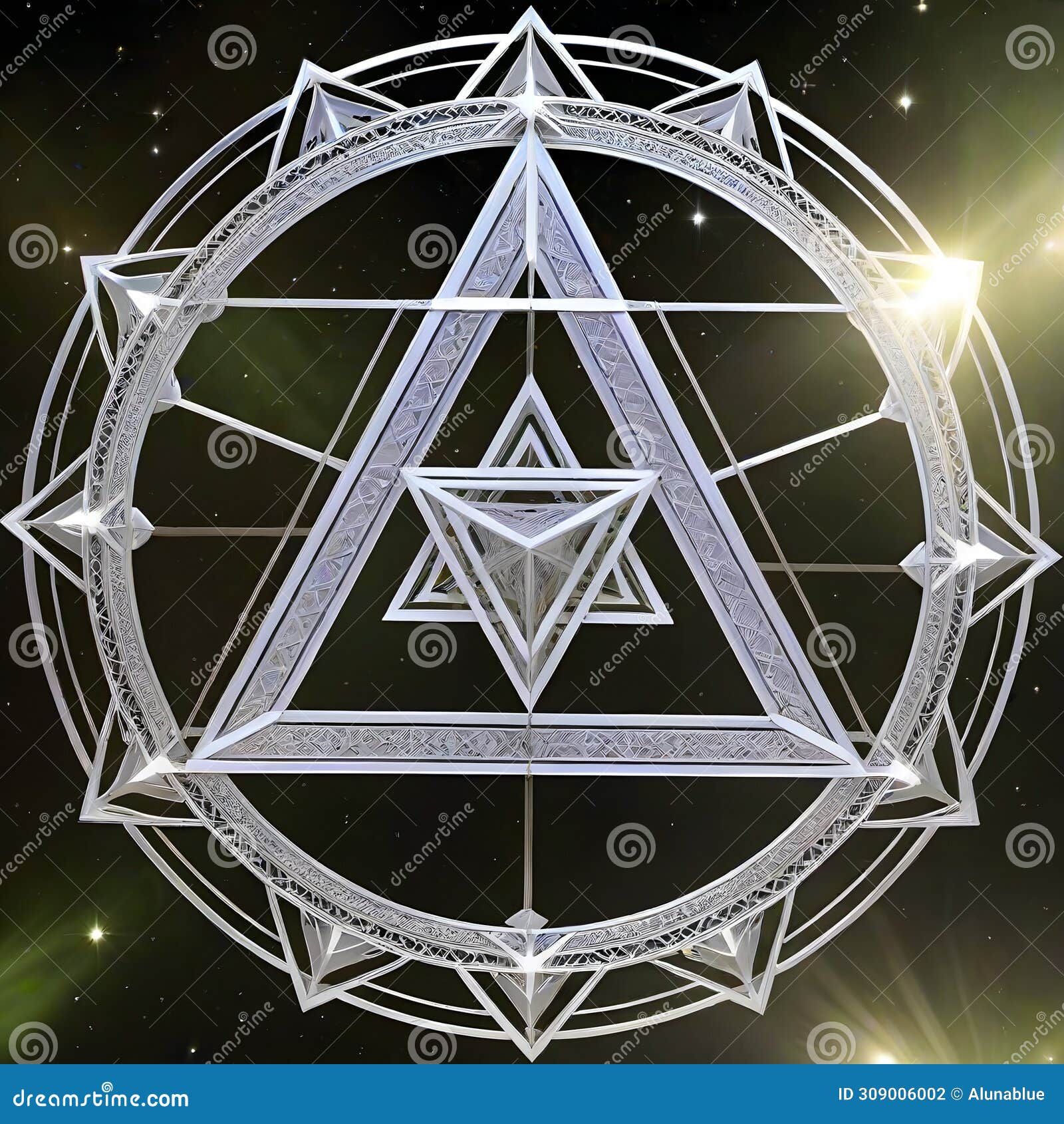 An Example Of Sacred Geometry, Stock Image | CartoonDealer.com #307951357